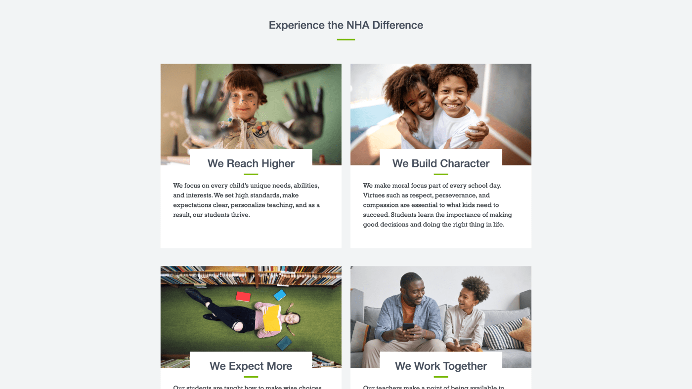 National Heritage Academies, Kentico Implementation - BizStream