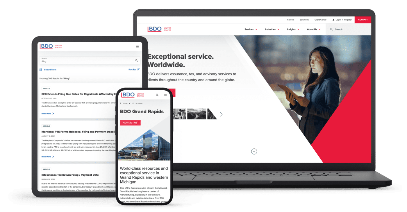 BizStream and BDO USA, LLP Win Another Kentico Site of the Month - BizStream