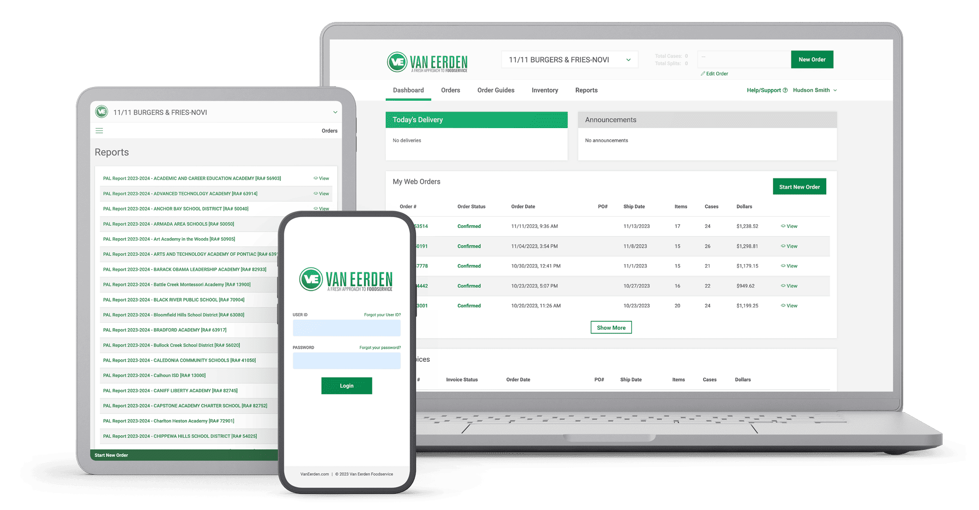 Van Eerden Foodservice - BizStream