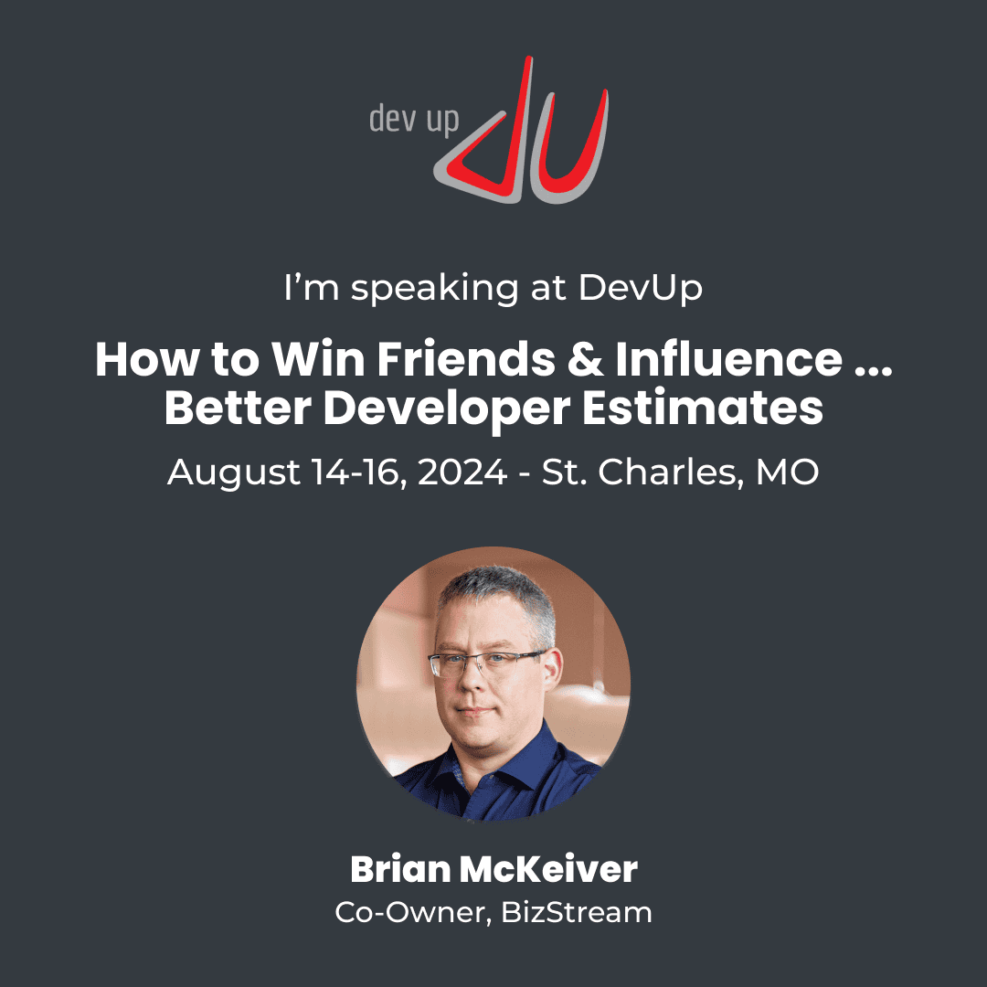 Brian McKeiver Speaking at DevUp 2024 - BizStream